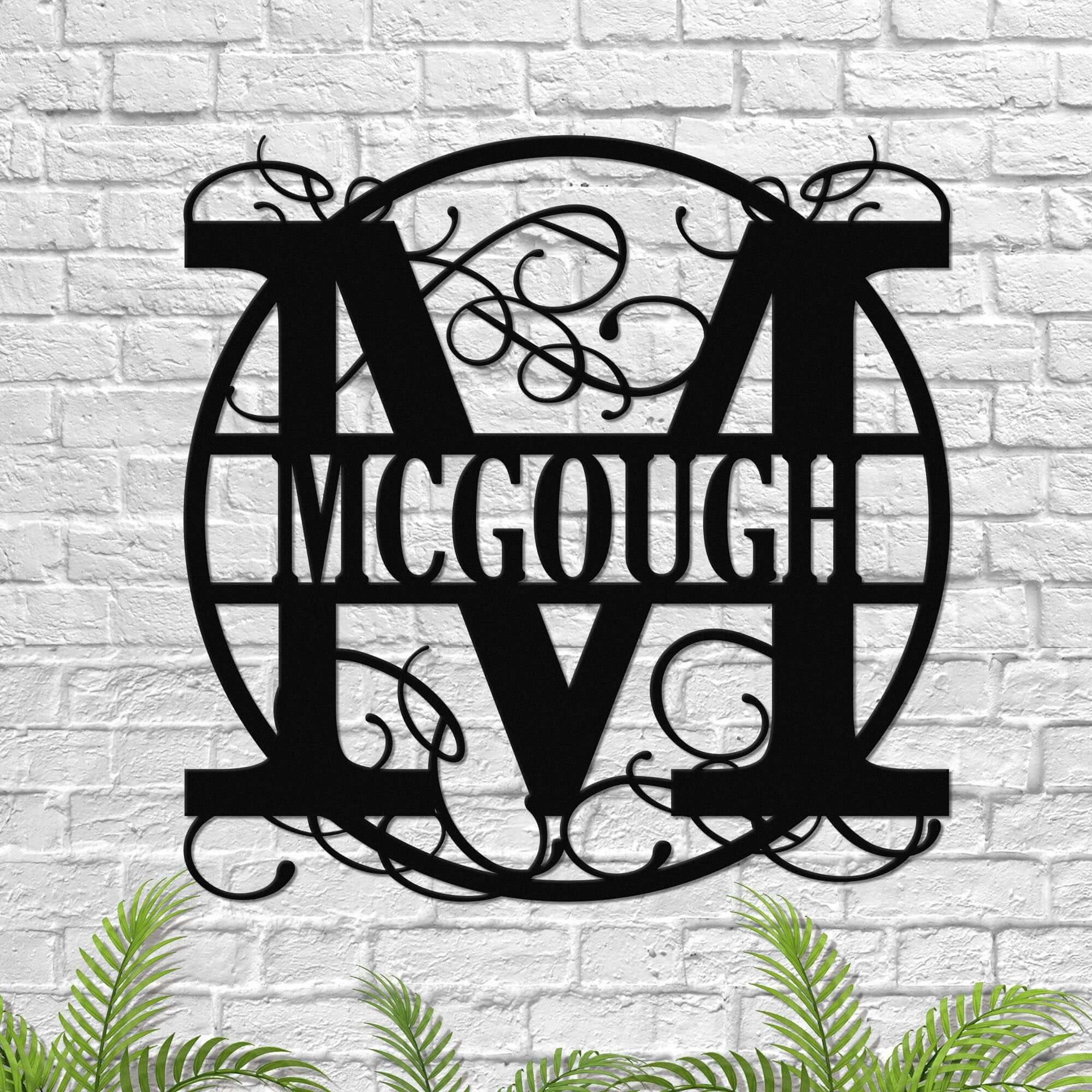 Custom Letter Monogram Personalized Metal Wall Art - FunLifeNow